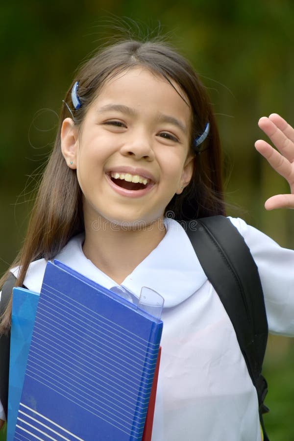 Happy Student Child with Notebooks Stock Photo - Image of happy ...
