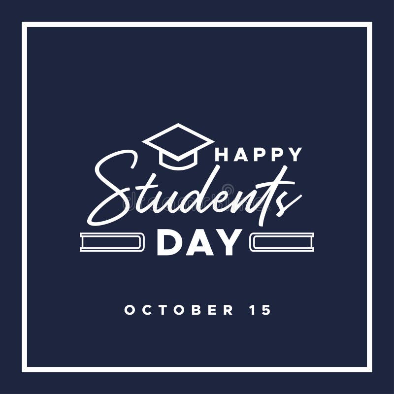 Happy Student Day Vector Design Illustration for Banner and Background ...