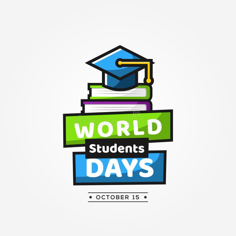 Happy Student Day Vector Design Illustration for Banner and Background ...
