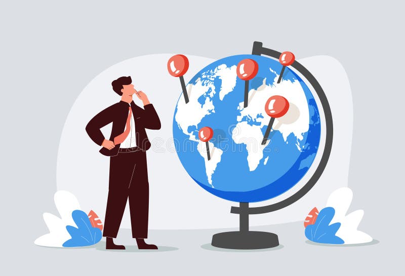 Happy Student, Learner and Earth Globe. Global International Education ...