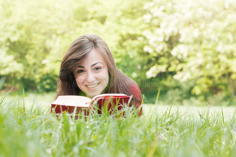 Happy Student Outdoors Relaxed Stock Photo - Image of background ...