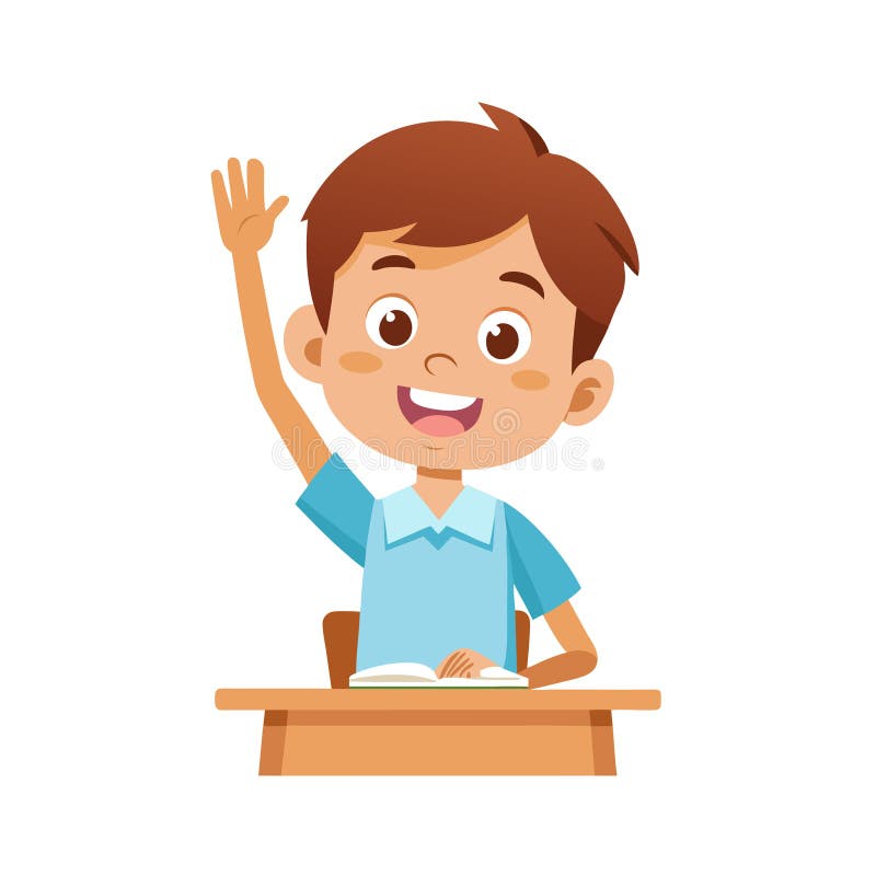 Child Happy Raising Hand Stock Illustrations – 1,388 Child Happy ...