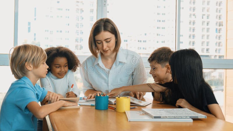 Happy Student and Smart Teacher Drawing and Coloring by Using Marker ...