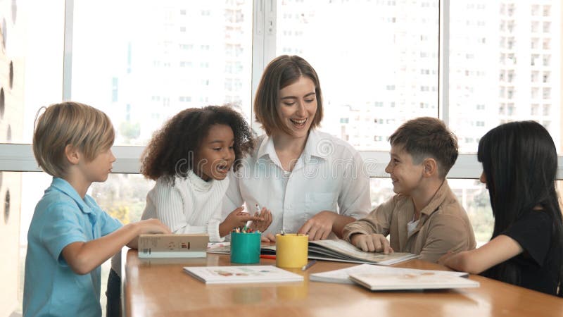 Happy Student and Smart Teacher Drawing and Coloring by Using Marker ...