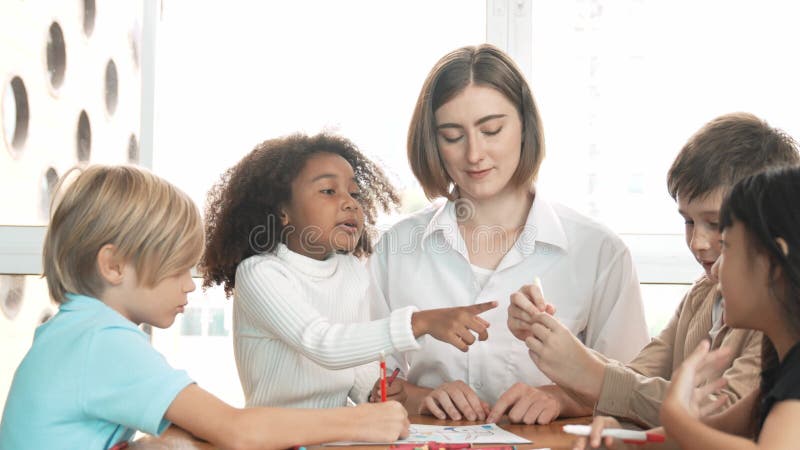 Happy Student and Smart Teacher Drawing and Coloring by Using Marker ...
