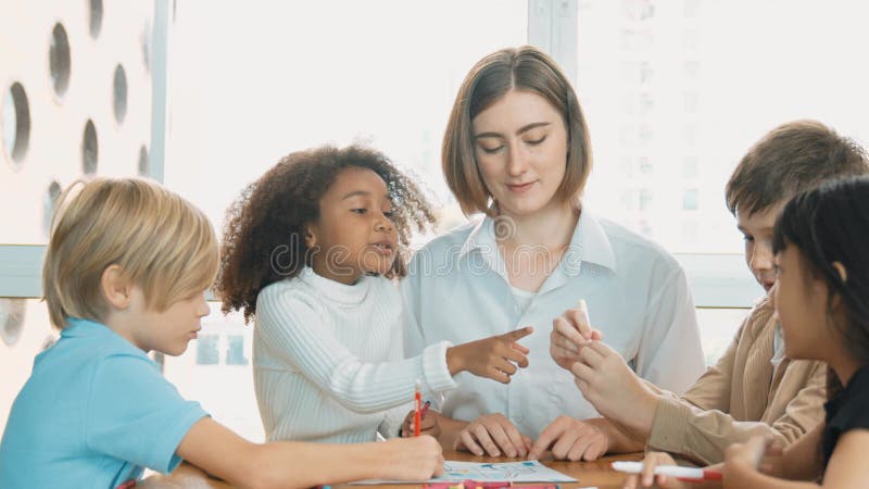 Happy Student and Smart Teacher Drawing and Coloring by Using Marker ...