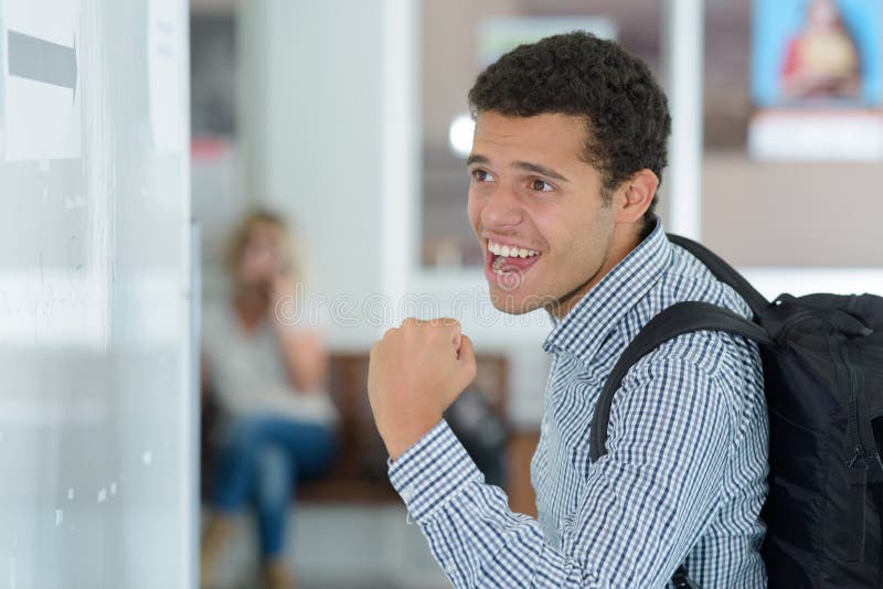 Happy Student Successfully Passed Exams Stock Image - Image of couple ...