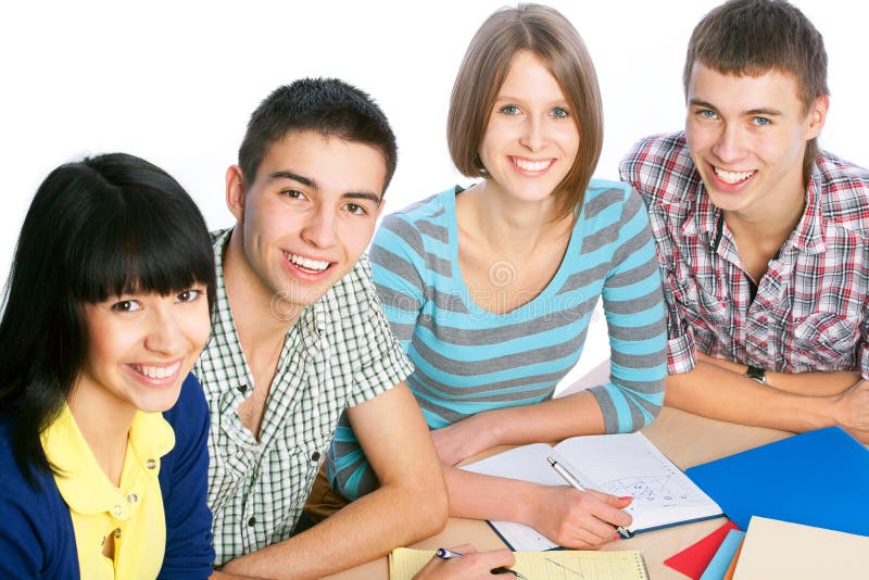 Happy students stock photo. Image of diverse, environment - 26664030