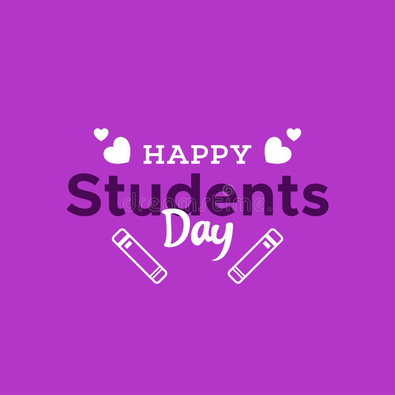 Happy Students Day Vector Design Illustration Stock Vector ...