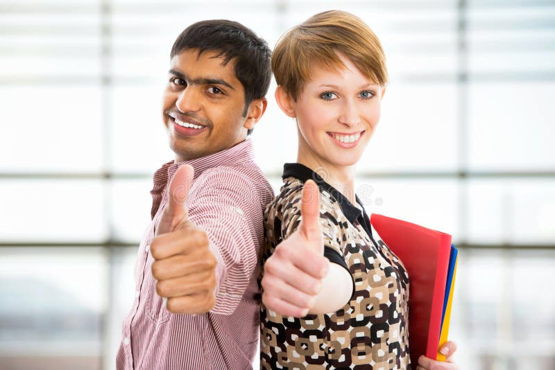 Happy students stock photo. Image of group, male, ethnic - 42430528