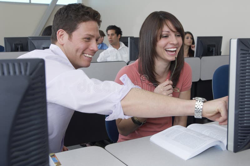 University Students Studying Together Stock Image - Image of friends ...