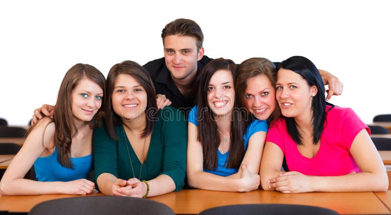 Happy Students stock photo. Image of beautiful, students - 31069964