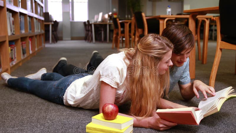 Two Men Students Studying High Five at Library University Stock Footage ...
