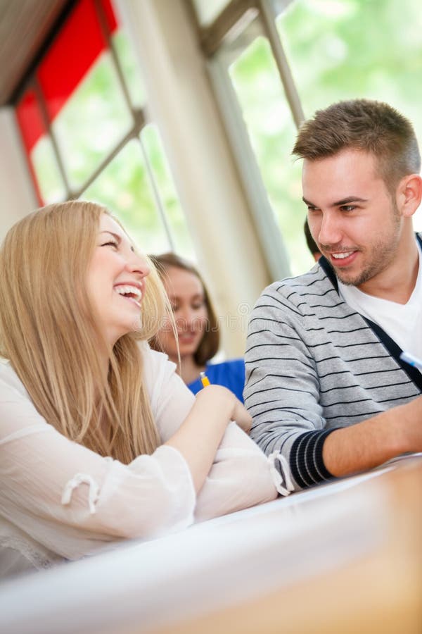 Happy Students Talking Picture. Image: 34668697