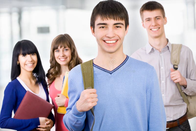 Happy students stock photo. Image of beautiful, smile - 31466940