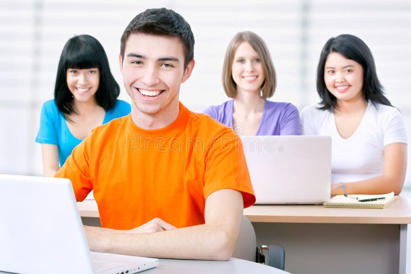 Student computer class stock photo. Image of looking - 31576212