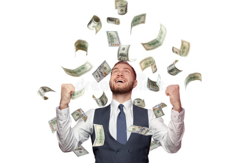 233 Happy Man Under Money Rain Stock Photos - Free & Royalty-Free Stock ...