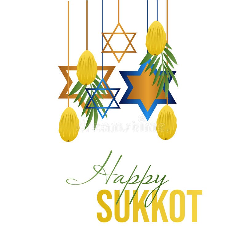 Happy Sukkot Banner, Background with Text Happy Sukkot Stock ...