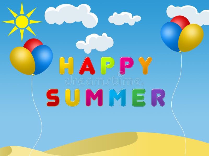 Clipart Happy Summer Party