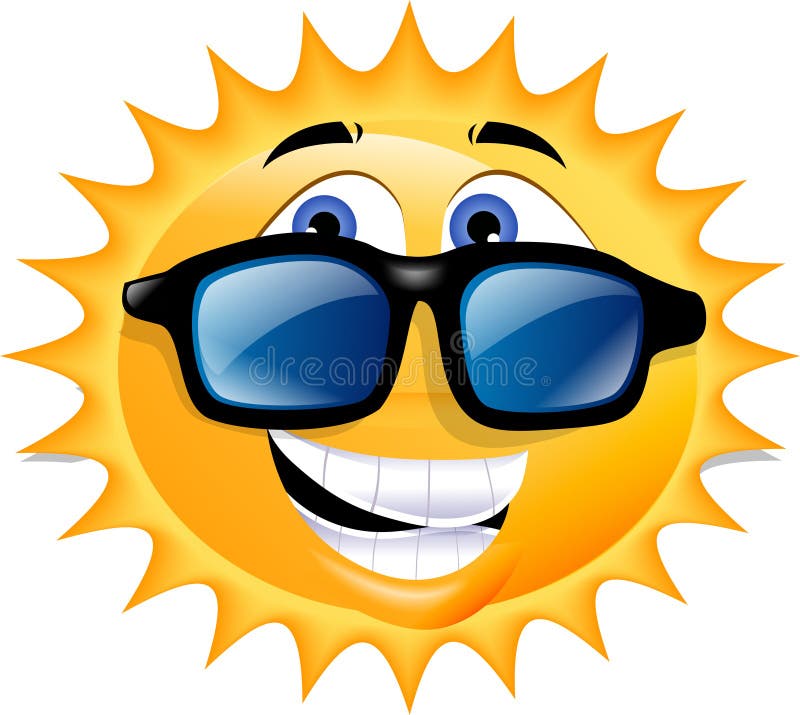Happy sun stock illustration. Illustration of yellow, teeth - 2544727