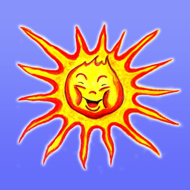Happy sun stock illustration. Illustration of burn, happy - 6424309