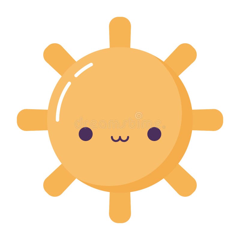 Happy sun design stock vector. Illustration of weather - 233973059