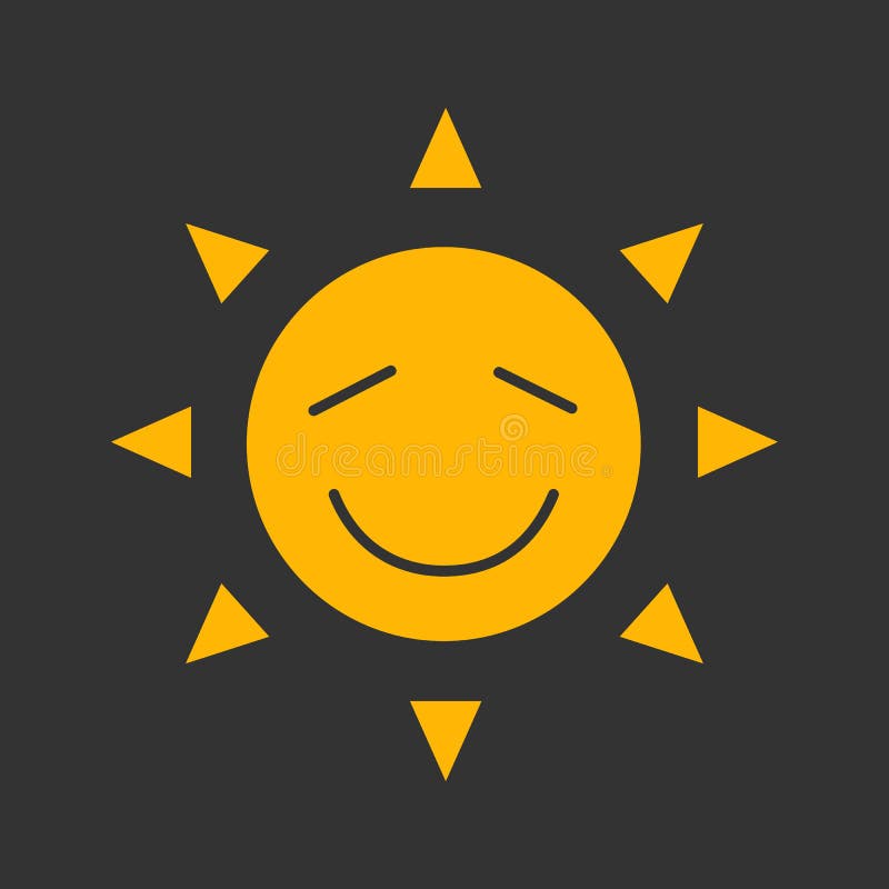 Happy Sun Smile Glyph Color Icon Stock Vector - Illustration of ... Happy Sun Smile Glyph Color Icon Stock Vector - Illustration of ...