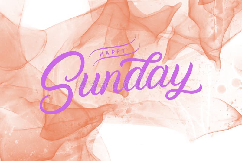 Happy Sunday Card Design Holiday Greeting Stock Image - Image of ...