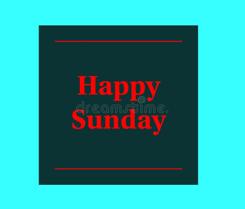 Happy Sunday background stock illustration. Illustration of diagram ...