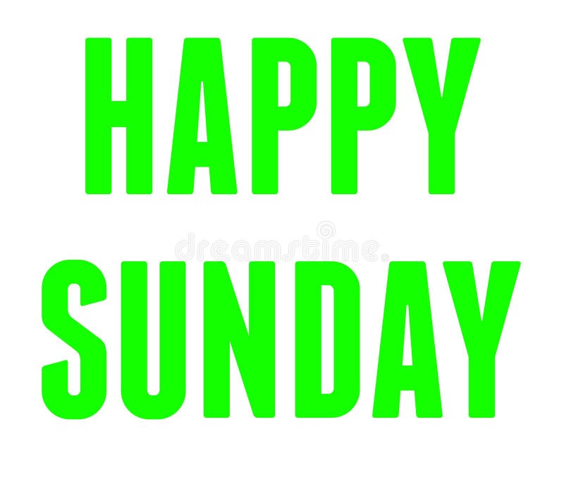 Happy Sunday background stock illustration. Illustration of text ...