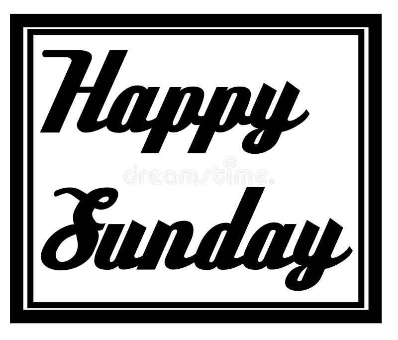 Happy Sunday background stock illustration. Illustration of diagram ...