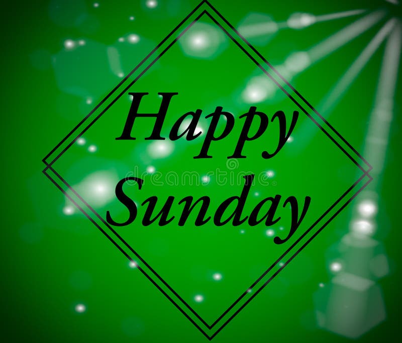 Happy Sunday background stock illustration. Illustration of diagram ...