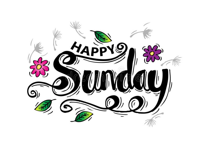Happy Sunday Stock Illustrations – 41,415 Happy Sunday Stock ...