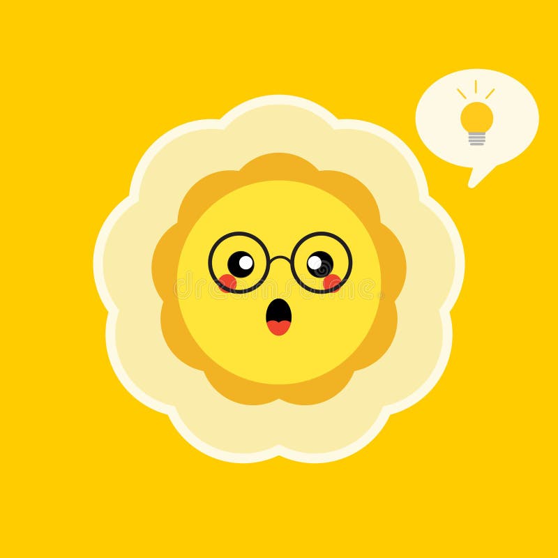 Happy Sunflower Character Mascot Flat Design Vector Illustration Stock ...