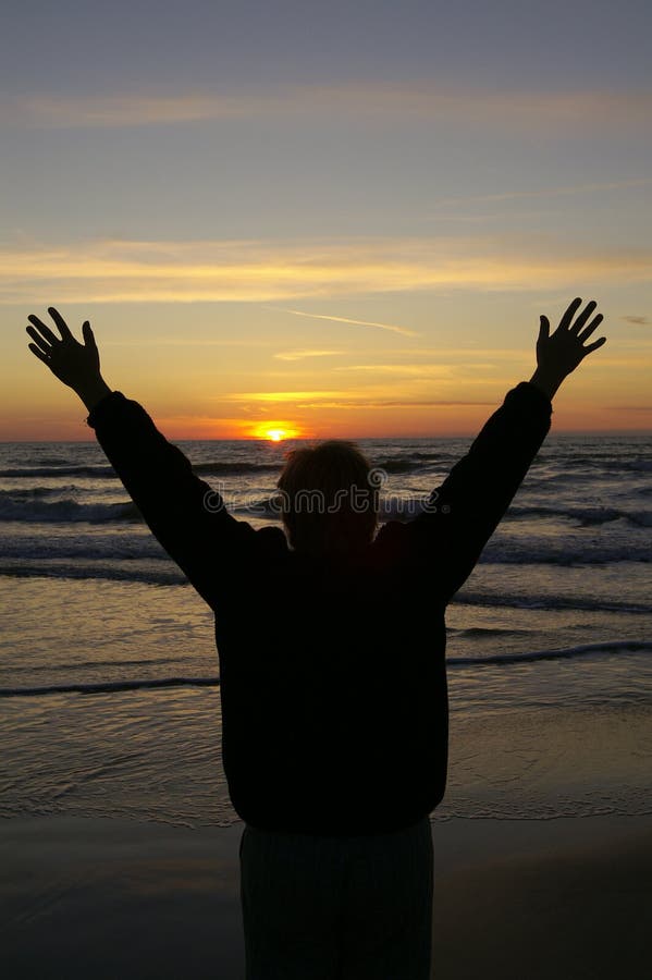Happy sunset stock photo. Image of beach, feeling, summertime - 1481614