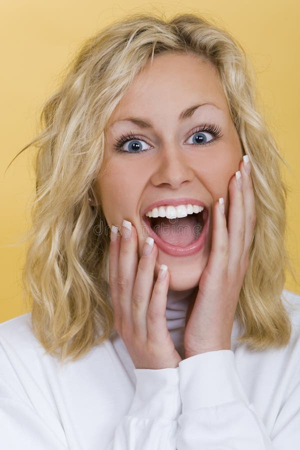 441 Beautiful Girl Happily Surprised Stock Photos - Free & Royalty-Free ...