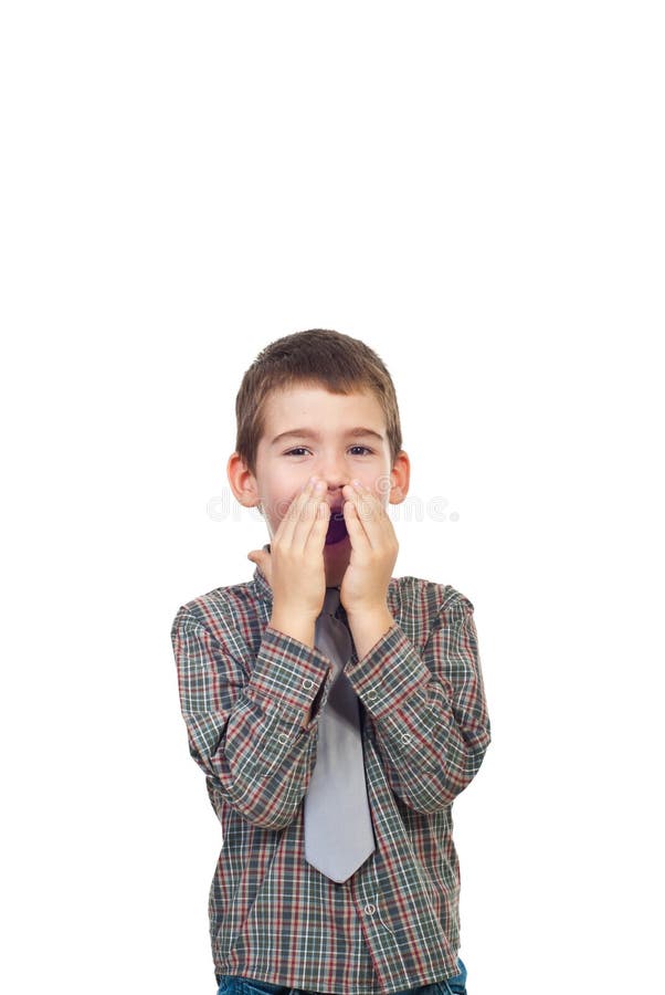 Happy surprised boy stock photo. Image of necktie, happy - 16312306