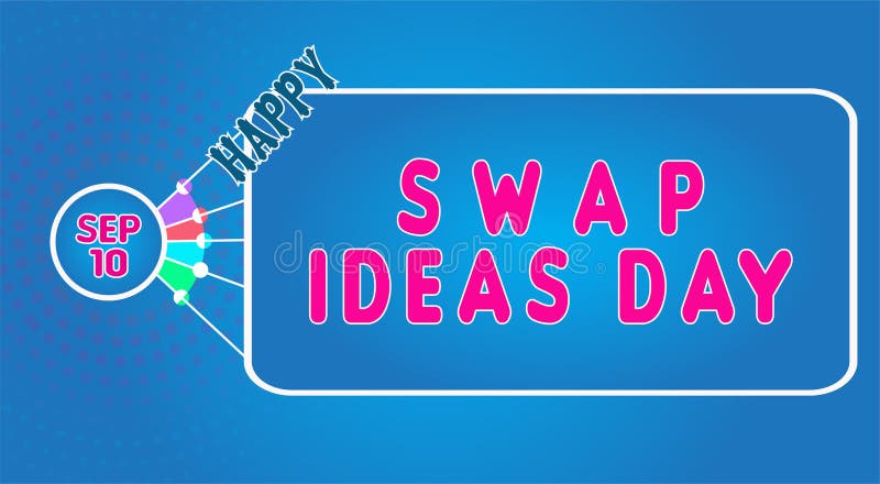 Happy Swap Ideas Day, September 10. Calendar of September Text Effect ...