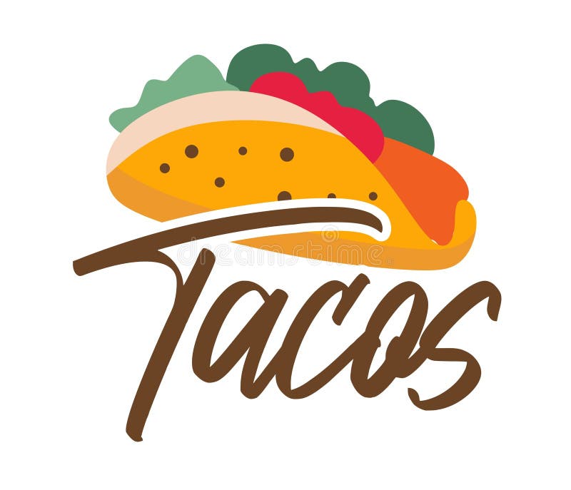 Happy Taco Day with a Delicious Taco Stock Vector - Illustration of ...