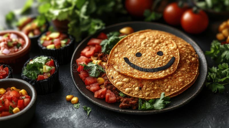 Happy Taco Meal Prep stock photo. Image of salsa, healthy - 365738438