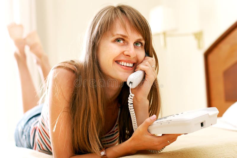 Happy talking stock photo. Image of laughing, beautiful - 6868348