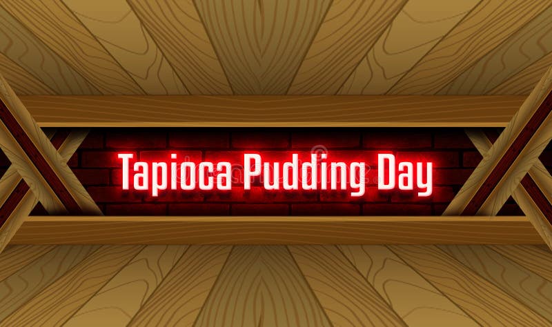 Happy Tapioca Day stock vector. Illustration of entertainment - 223142924