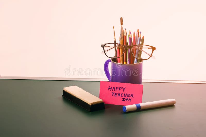Happy teacher day concept stock image. Image of board - 122438907