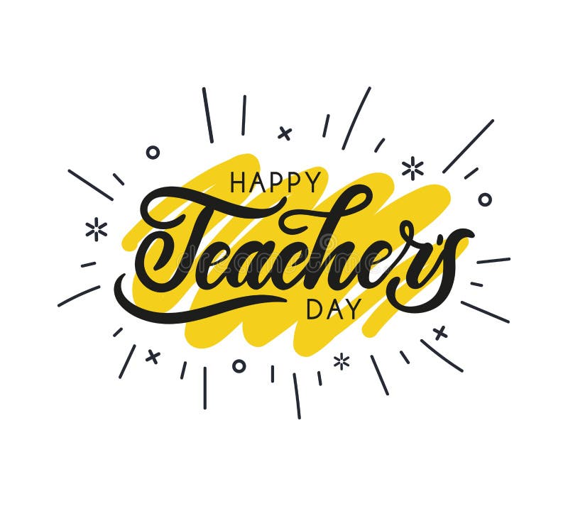 Happy Teachers Day Card Stock Vector Illustration Of Knowledge 100697719