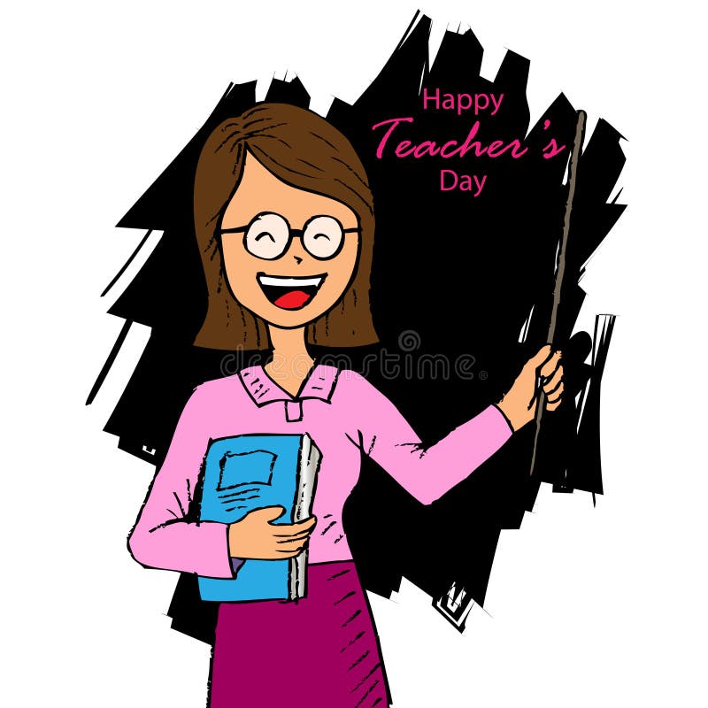 Happy Teachers Day Card Stock Vector Illustration Of Knowledge 100697719