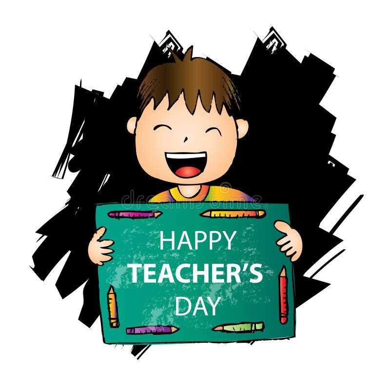 Happy Teachers Day Card Stock Vector Illustration Of Knowledge 100697719