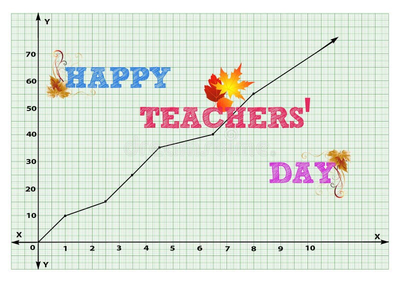 Happy Teachers Day Card - Math Style Stock Illustration - Illustration ...