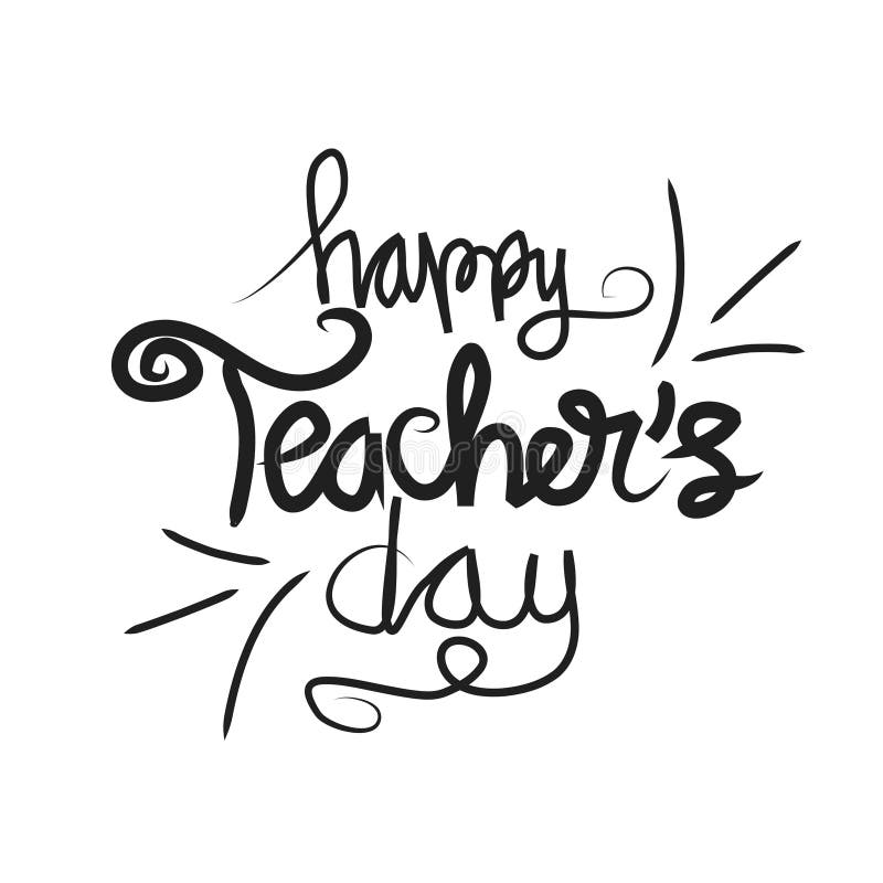 Happy Teachers Day Card Stock Vector Illustration Of Knowledge 100697719