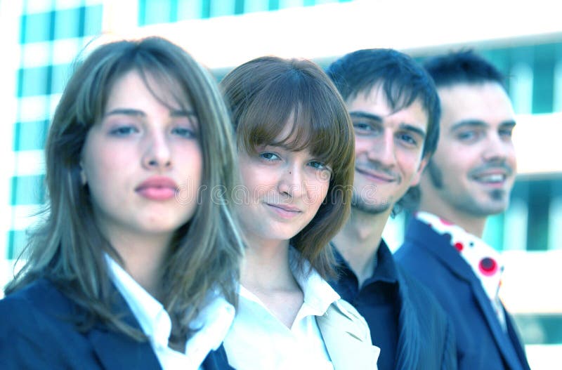 Happy Team stock image. Image of smiling, friendly, male - 1358559