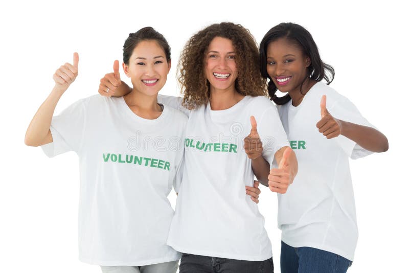 Three Volunteers Packing Eatables in Cardboard Box Stock Image - Image ...